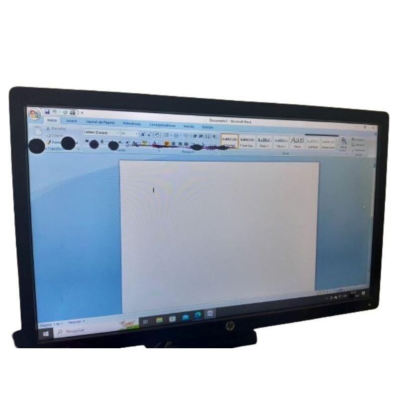 Monitor 22 polegadas tela Led C/detalhe na tela | Shopee Brasil