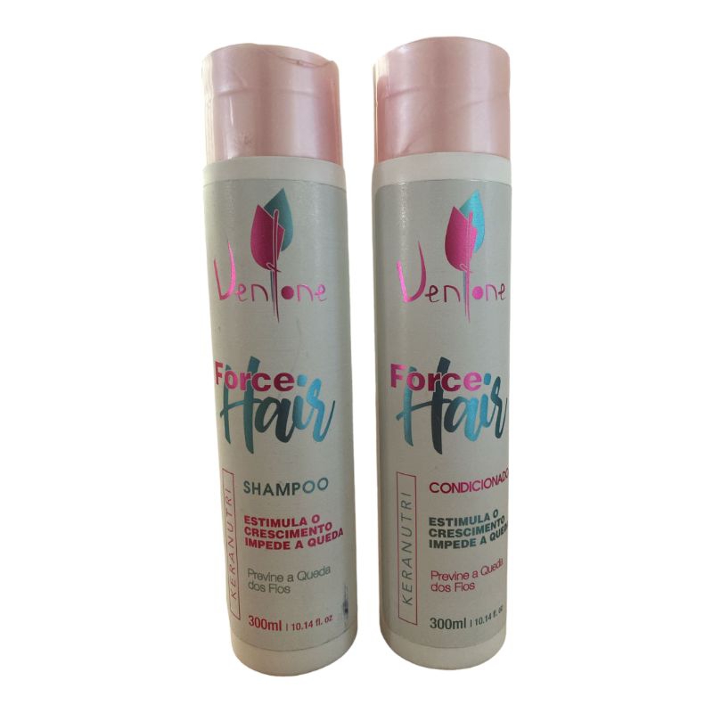 Kit Shampoo e Condicionador Force Hair Crescimento Acelerado - Ventone ...
