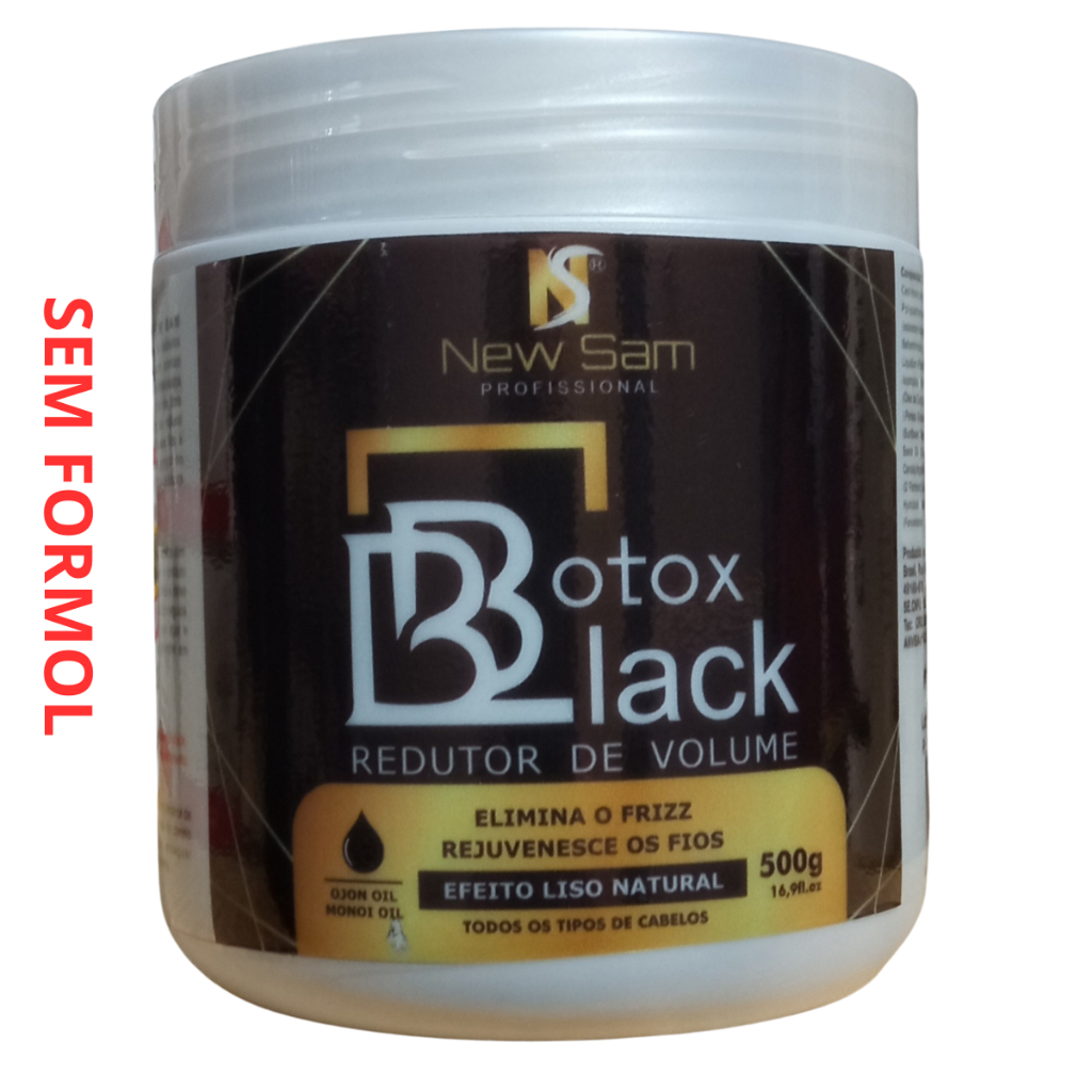 Botox Capilar Black 500g Sem Formol New Sam, Alisa, Hidrata, da Brilho ...
