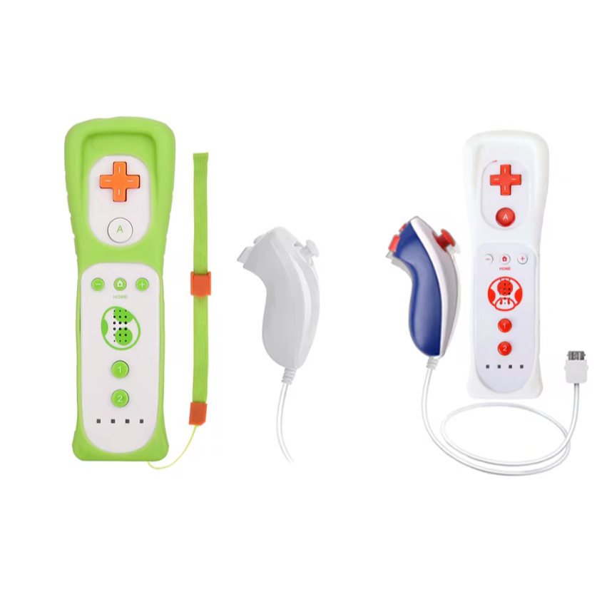 Wii remote Yoshi ou Toad 2 em 1 com Motion Plus | Shopee Brasil