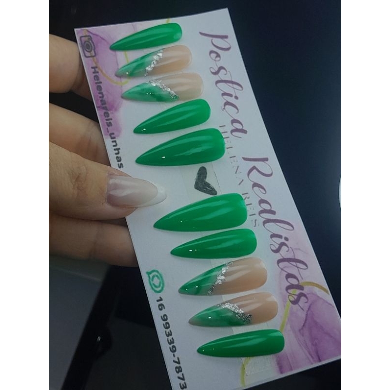 postiça verde de luxo | Shopee Brasil