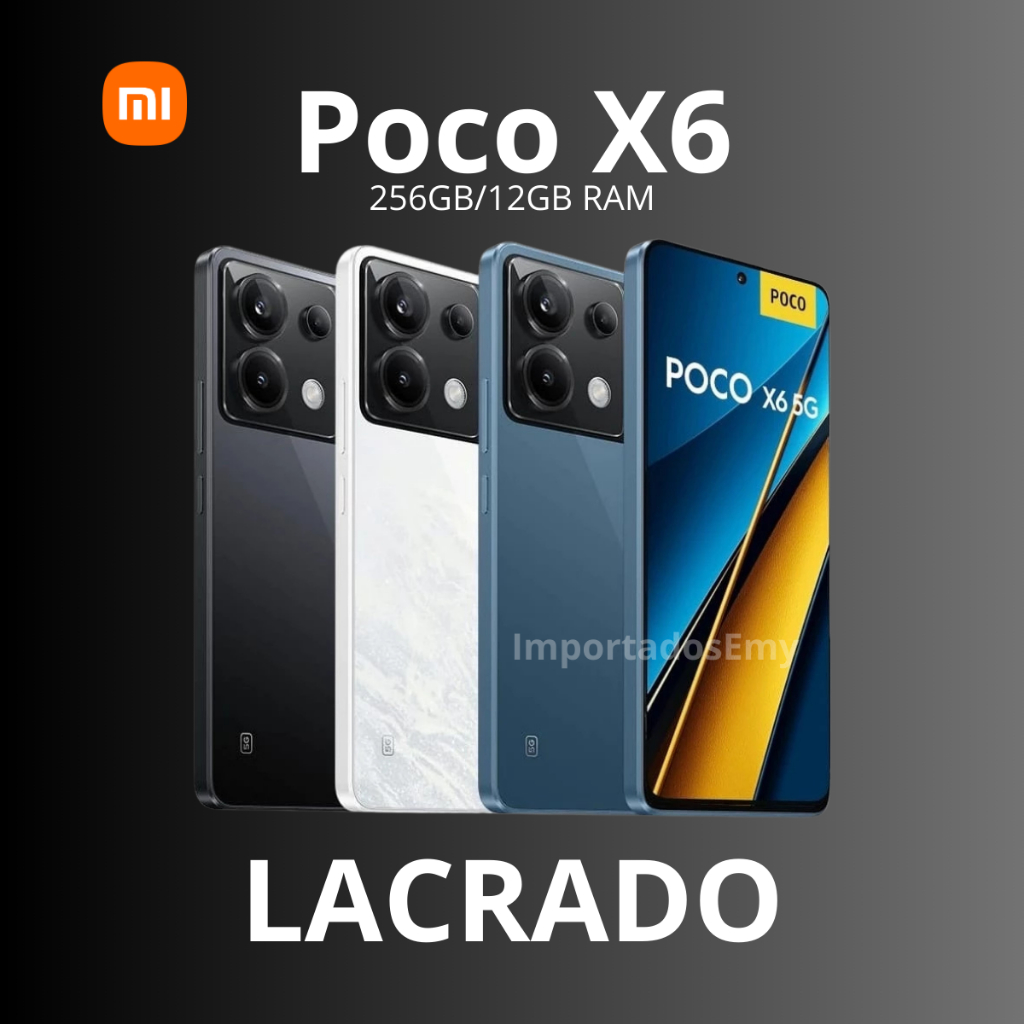 Xiaomi Poco X6 Lançamento Global 256/12GB 5G NFC LACRADO ORIGINAL ...