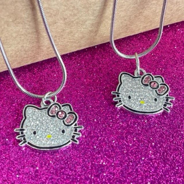 colar hello kitty strass aço inoxidável | Shopee Brasil
