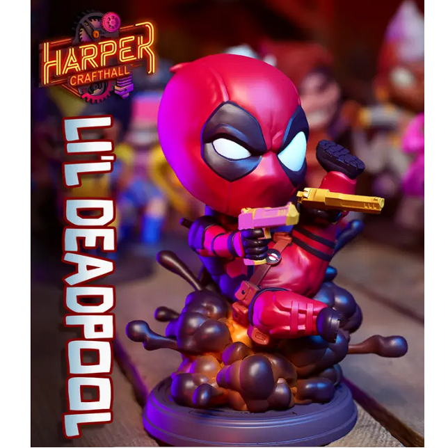 Mini Deadpool Chibi 12cm Altura Colecionável | Shopee Brasil
