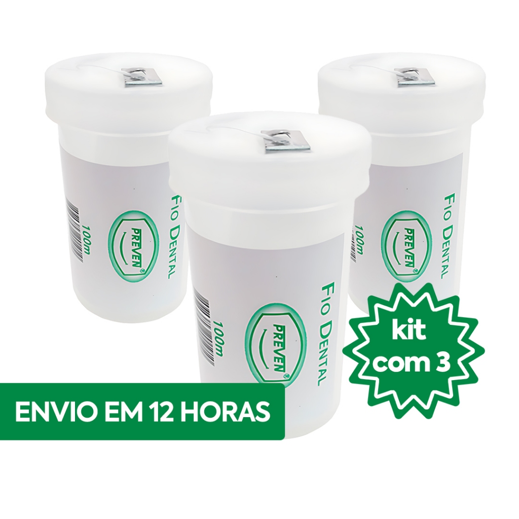 Fio Dental Preven - 100 metros | Shopee Brasil