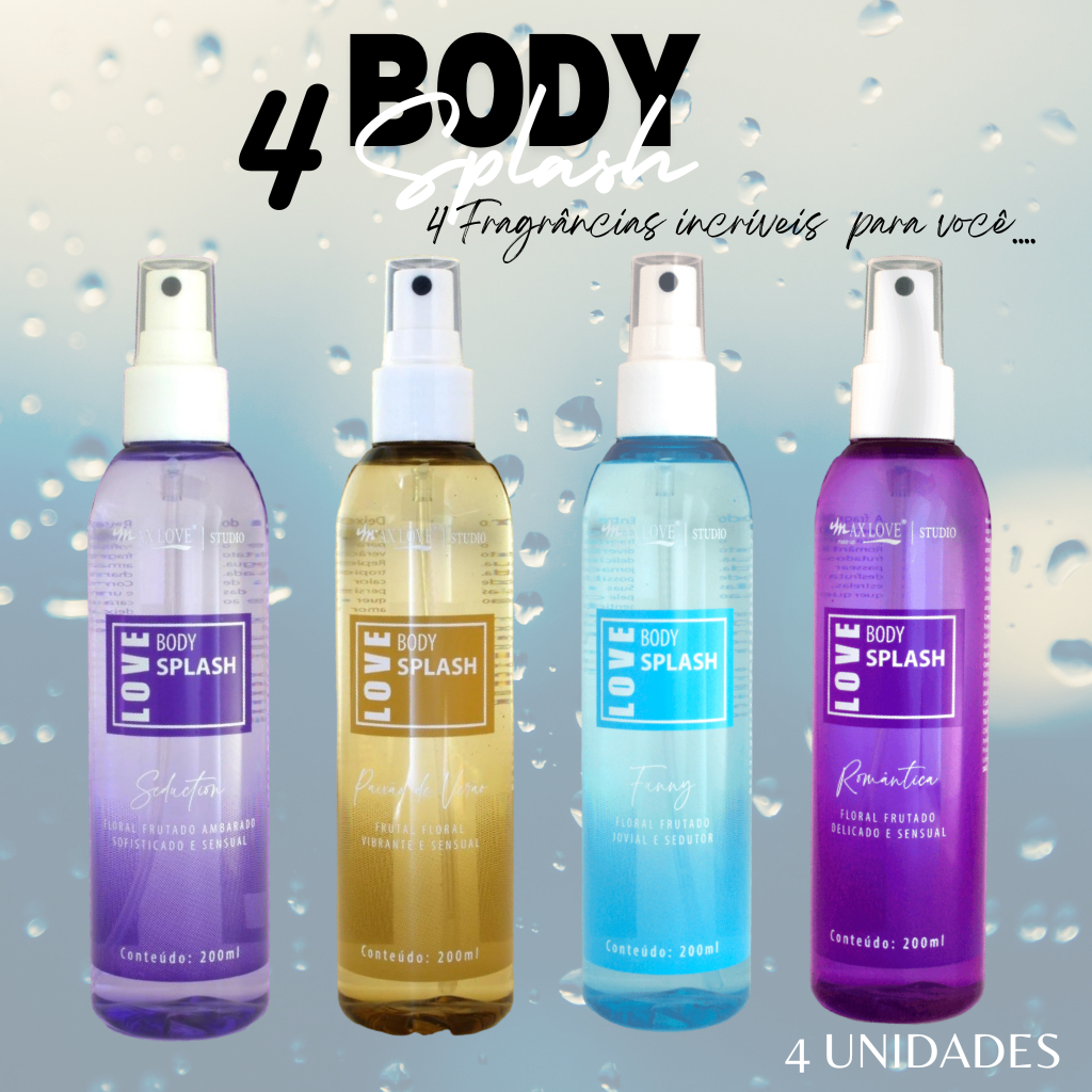 Body Splash Max Love: Fragrância leve e refrescante para o seu dia a ...