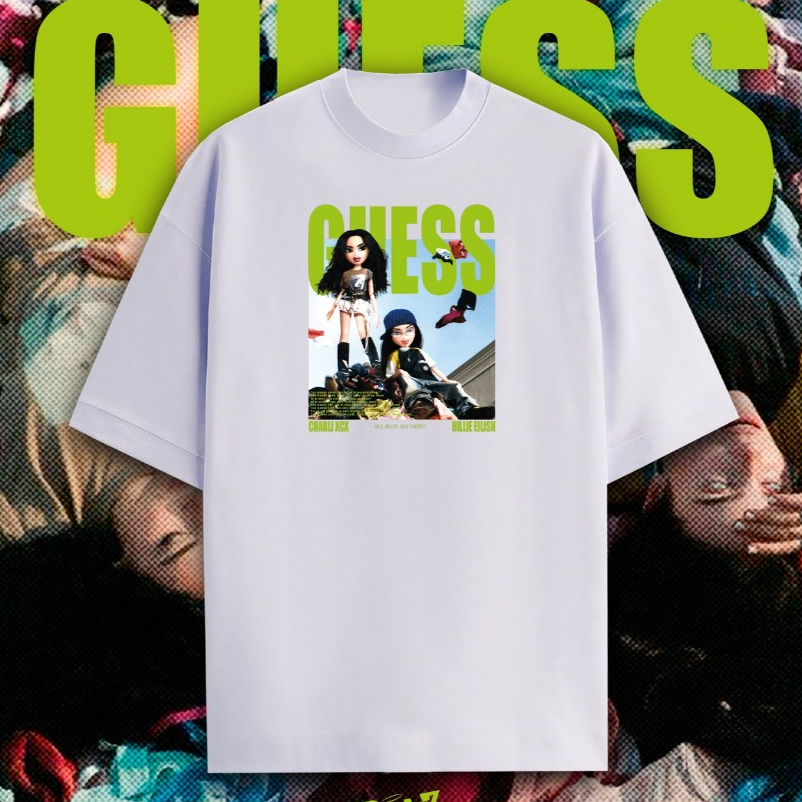 CAMISA - BRAT - GUESS (CHARLI XCX E BILLIE EILISH) - BRANCA | Shopee Brasil