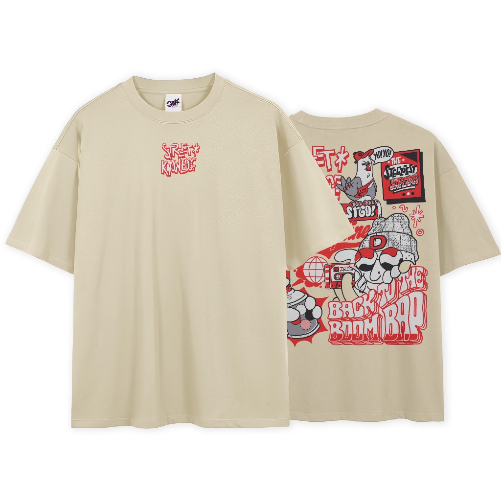 Camiseta Oversized Discipline Street Knowledge Back To The Boom Bap T ...