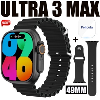 Smartwatch Watch Ultra 3 max Série 10 Super Amoled Prova D'Água ...