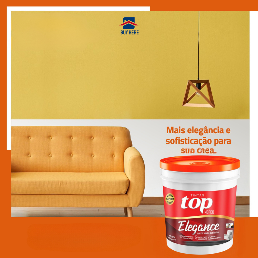 Tinta Elegance Acrílica 1L Interior Antimofo Parede Interna Casa Sala Cozinha Quarto | Shopee Brasil