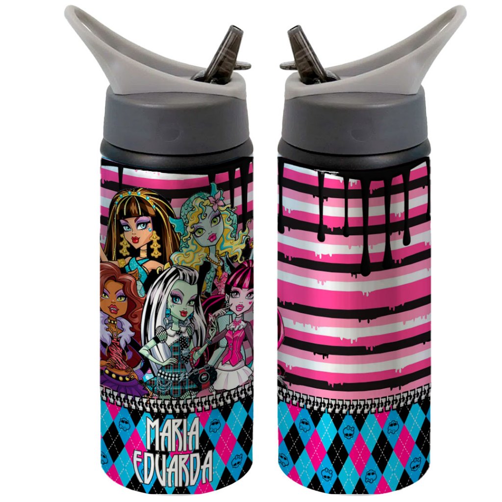Garrafa Squeeze Monster High Desenho Infantil Escolar | Shopee Brasil