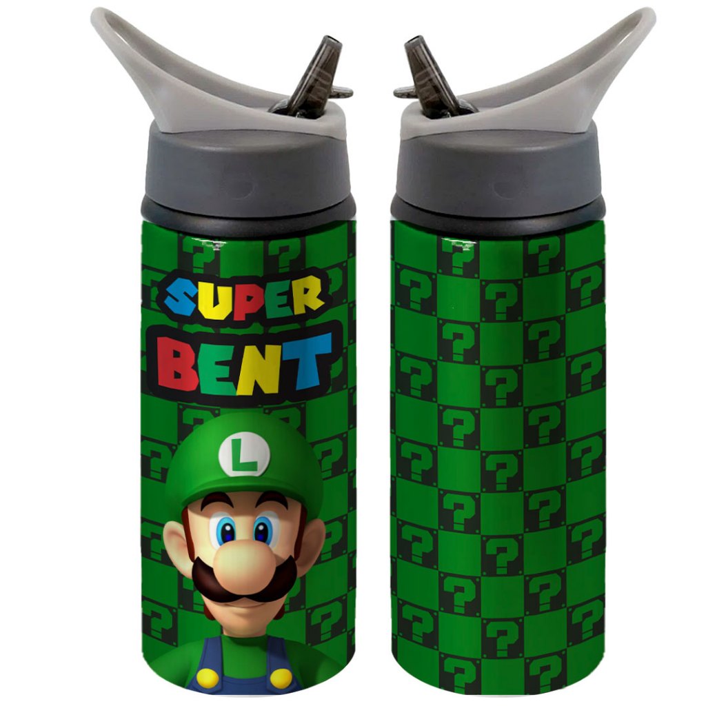 Garrafa Squeeze Luigi Super Mario Desenho Infantil Escolar | Shopee Brasil