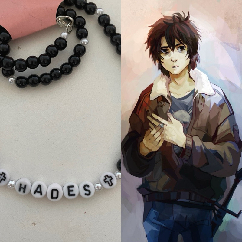 COLAR HADES CHALÉ CABIN 13 PERCY JACKSON PJO HDO ACAMPAMENTO MEIO-SANGUE SEMIDEUS SEMIDEUSA ...