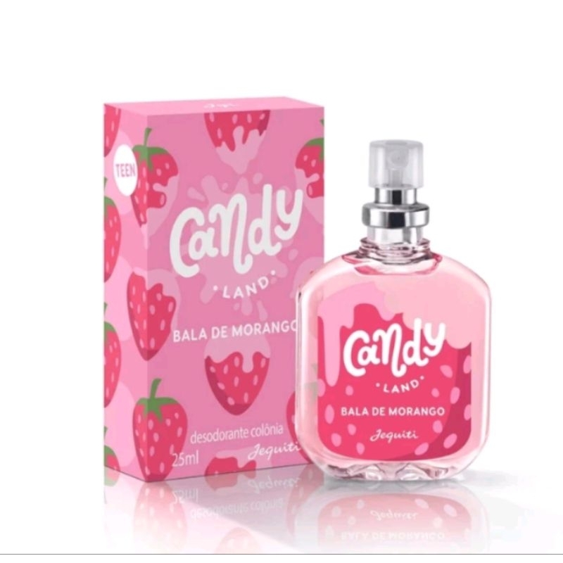 Desodorante colônia Candy Land Bala de morango, 25 ml | Shopee Brasil