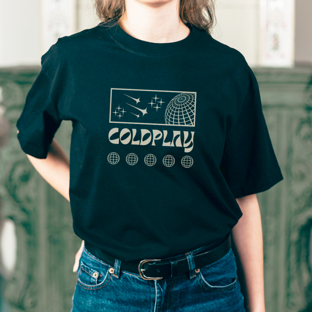 Camisa Camiseta COLDPLAY Stars Malha Premium 100% algodão Unissex ...