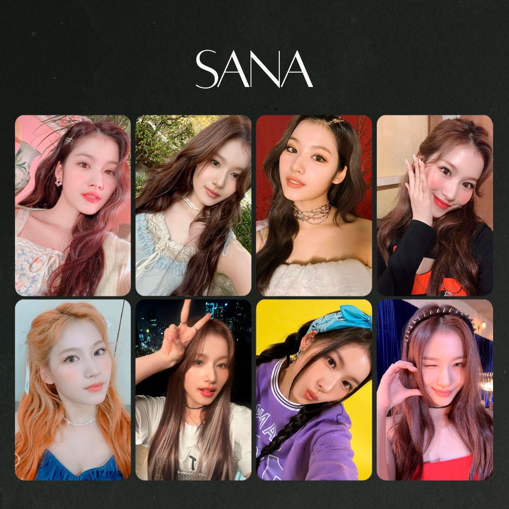 Sana 'TWICE' | Kit com 9 Photocards K-pop | Shopee Brasil