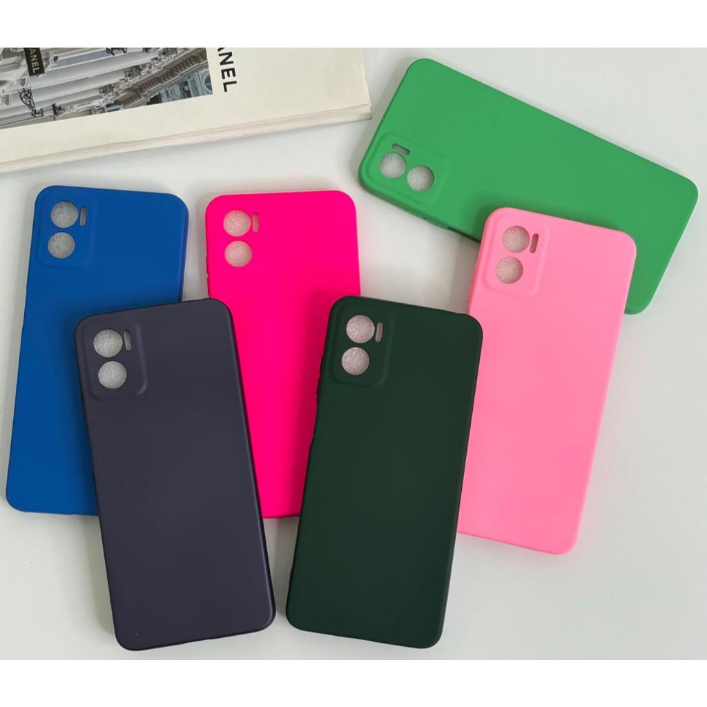 Kit protetora capa de celular E22 + Película 3D capinha Case silicone ...