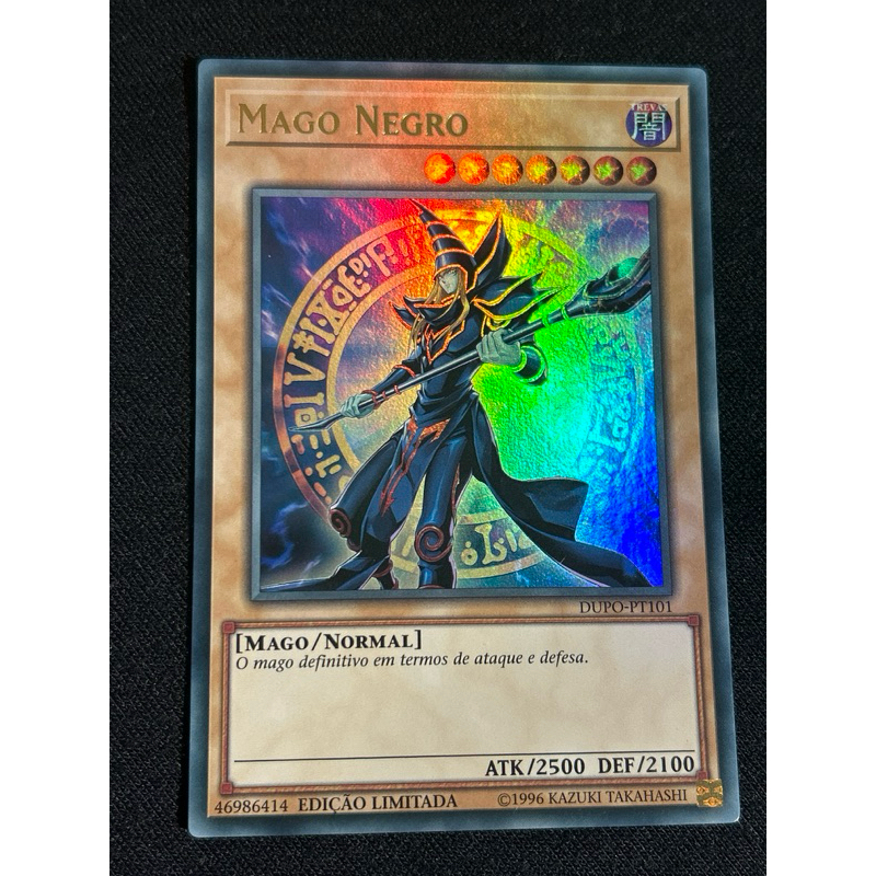 Mago Negro - ORIGINAL - Ultra Raro EDIÇÃO LIMITADA Dark Magician ...