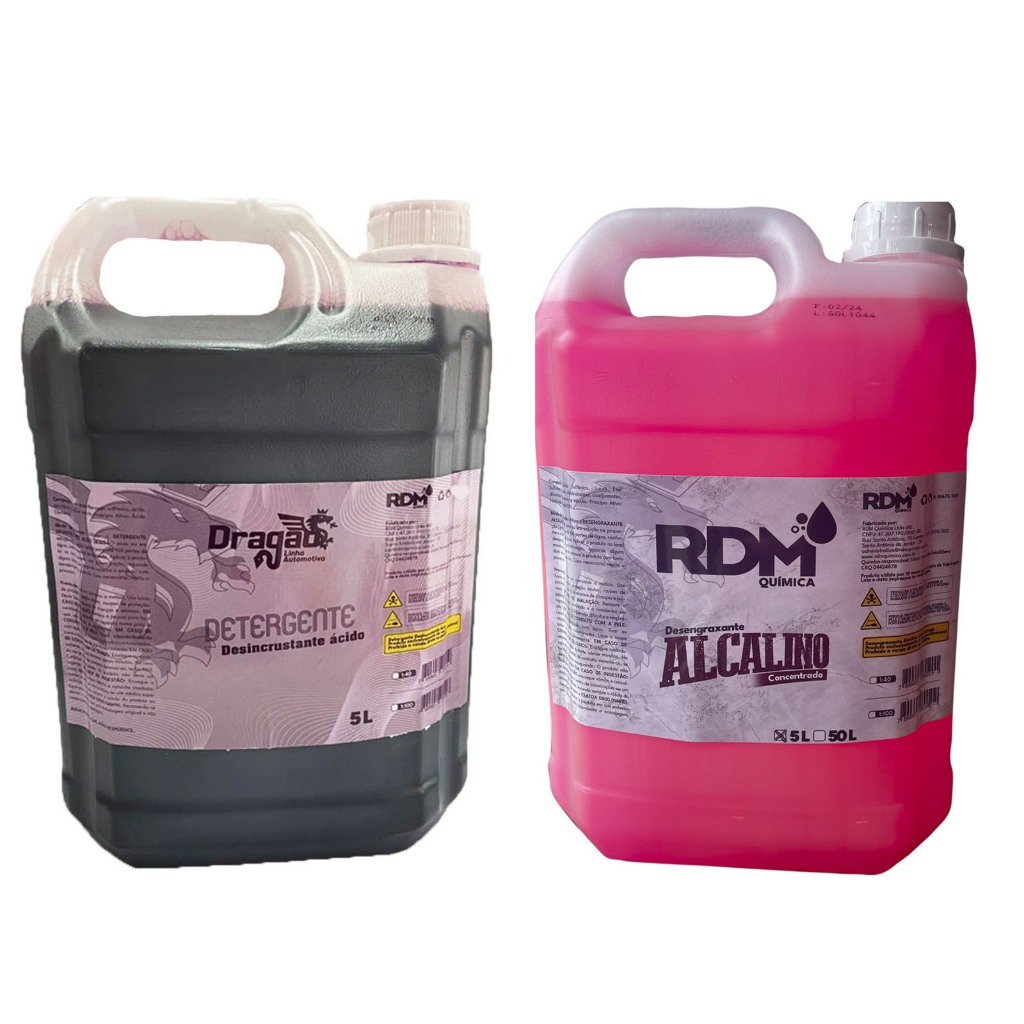 Kit Lava Rápido Limpa Baú 5L Roxo + Solupan Rosa 5L RDM | Shopee Brasil