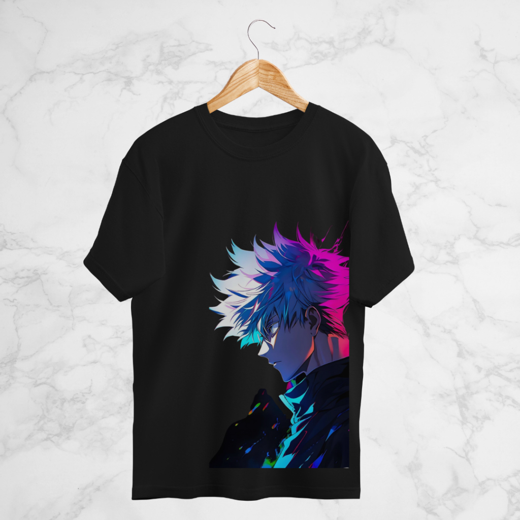 Camisa camiseta anime jujutsu kaisen satoru gojo kit kat geek adulto ...