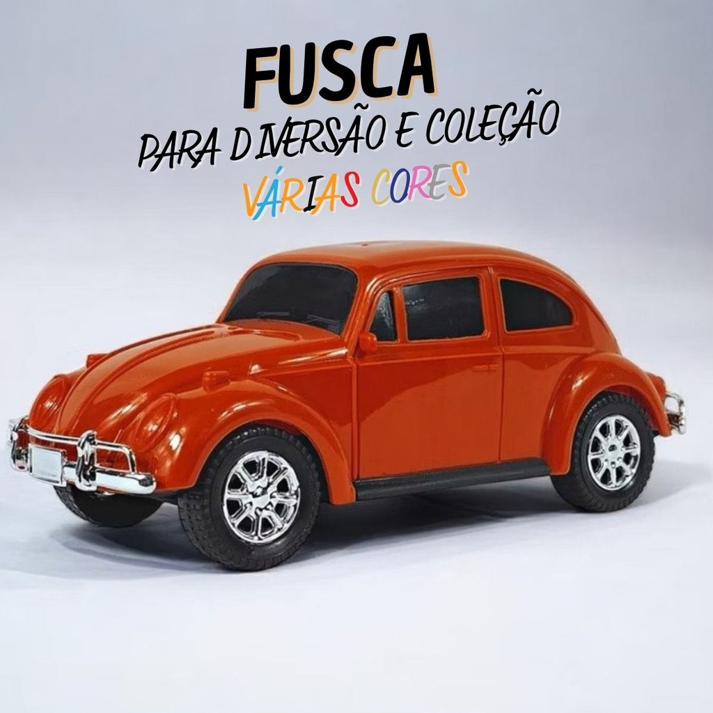 Fusca classico brinquedo infantil coleção carro antigo nostalgia cores ...