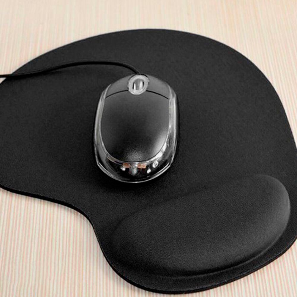 mouse pad ergonomico pequeno preto com apoio de braço | Shopee Brasil