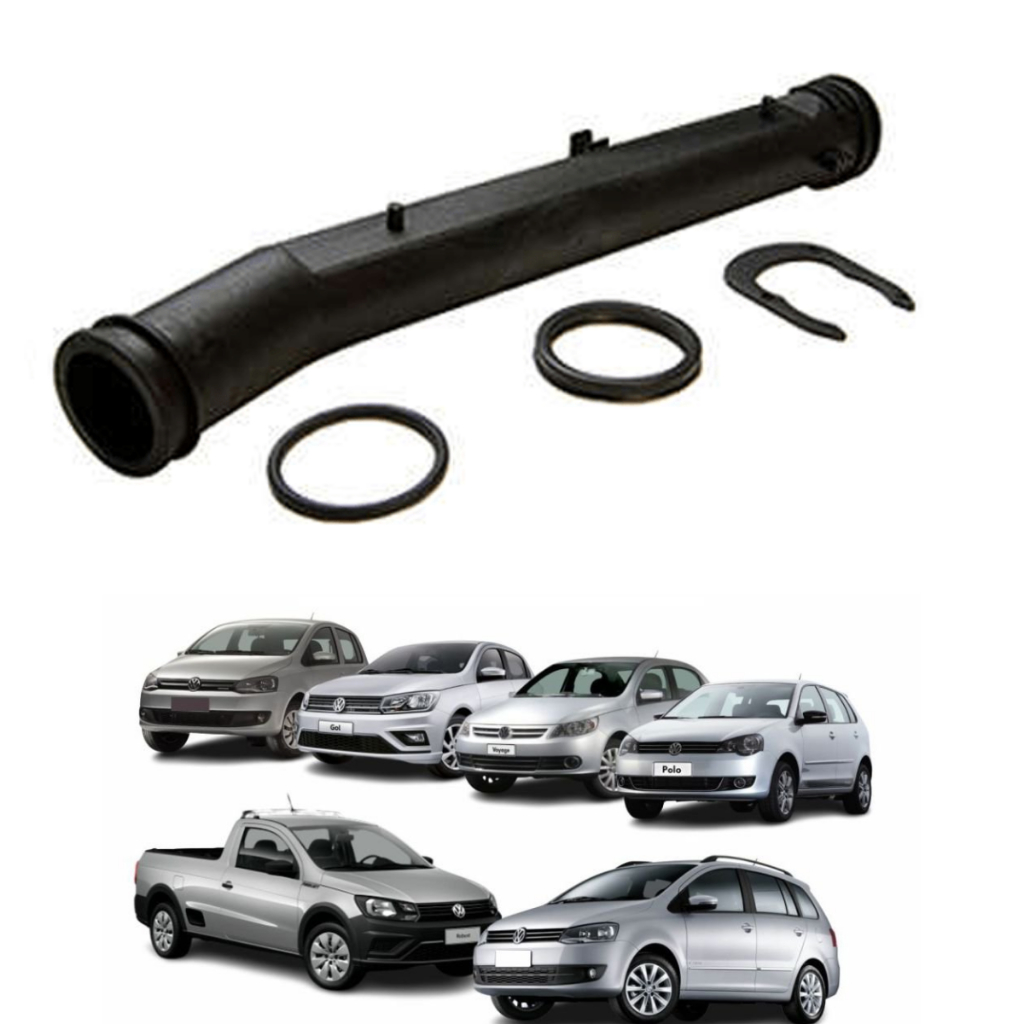 Tubo Cano Água Motor Refrigeração Vw Gol Parati Fox Polo Saveiro 1.0/1. ...