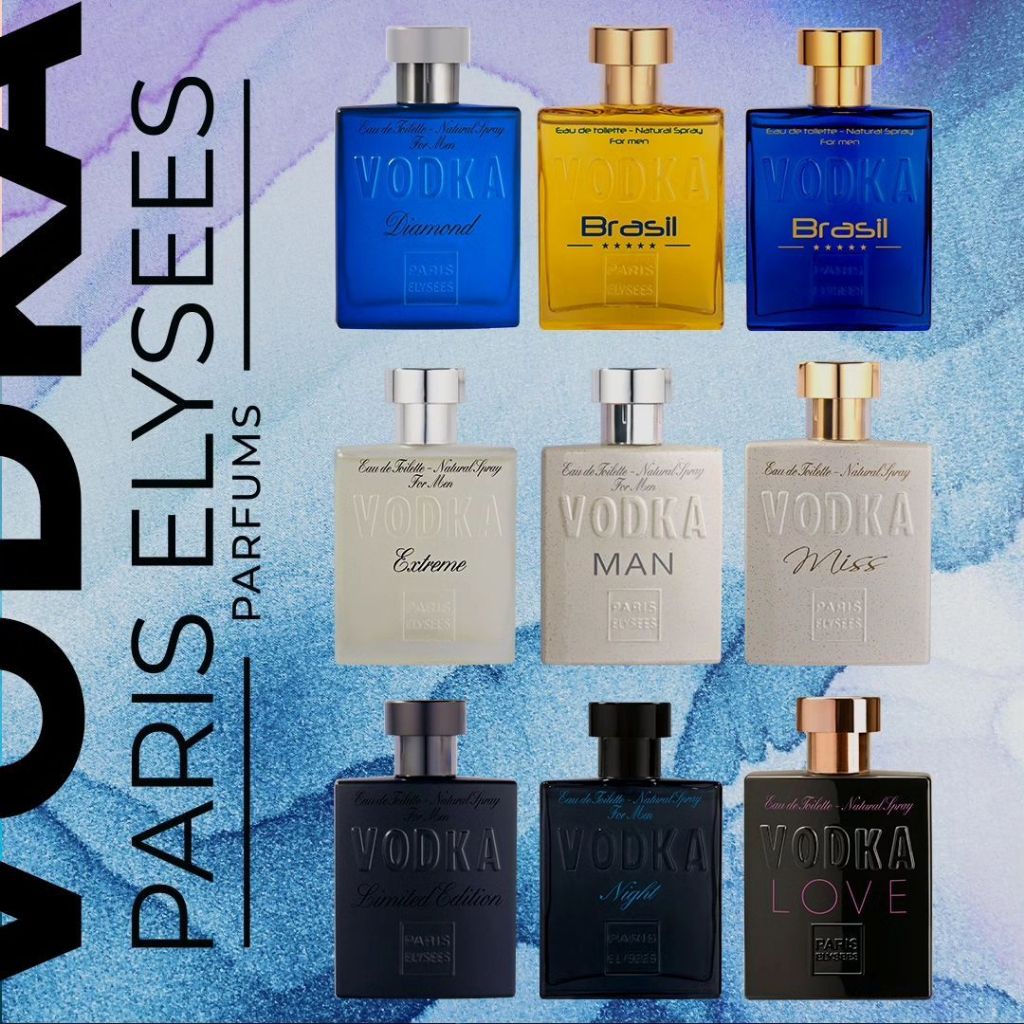Perfume Vodka Wild 100ml Paris Elysees ORIGINAL Masculino | Shopee Brasil