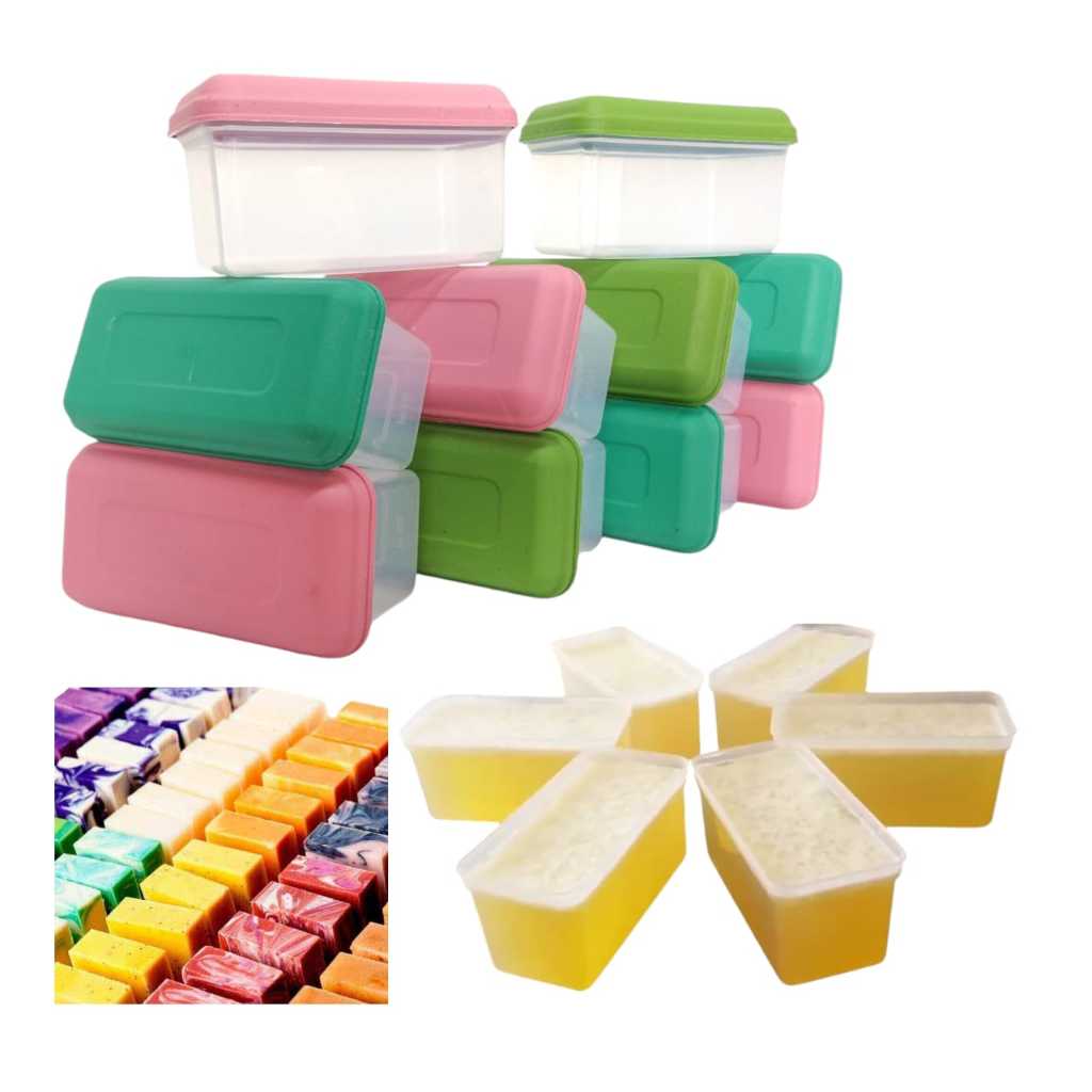 Kit Formas para Fabricação de Sabão Sabonete Artesanal 250 ml Plástico ...