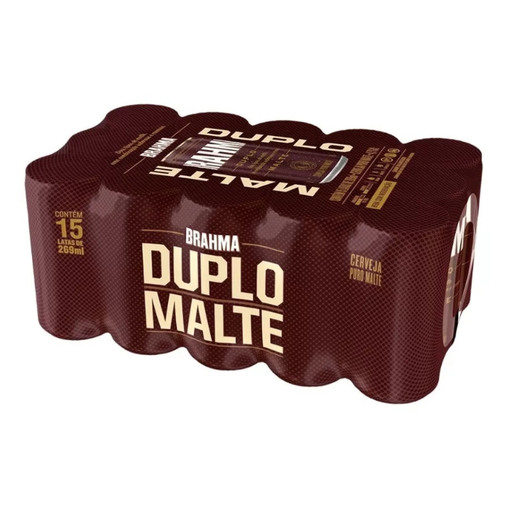 Cerveja Brahma Duplo Malte 269ml - Pack Com 15 Unidades | Shopee Brasil