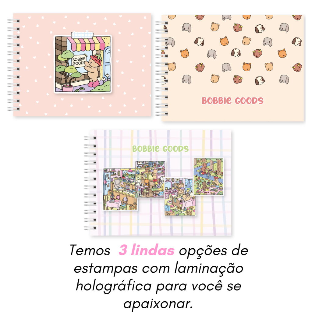 Livro de Colorir Bobbie Goods 100 Folhas ou 50 Folhas 180Gramatura ...