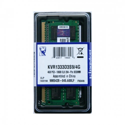 Memória notebook DDR3 1333MHz 4GB KINGSTON - KVR1333D3S9/4G | Shopee Brasil