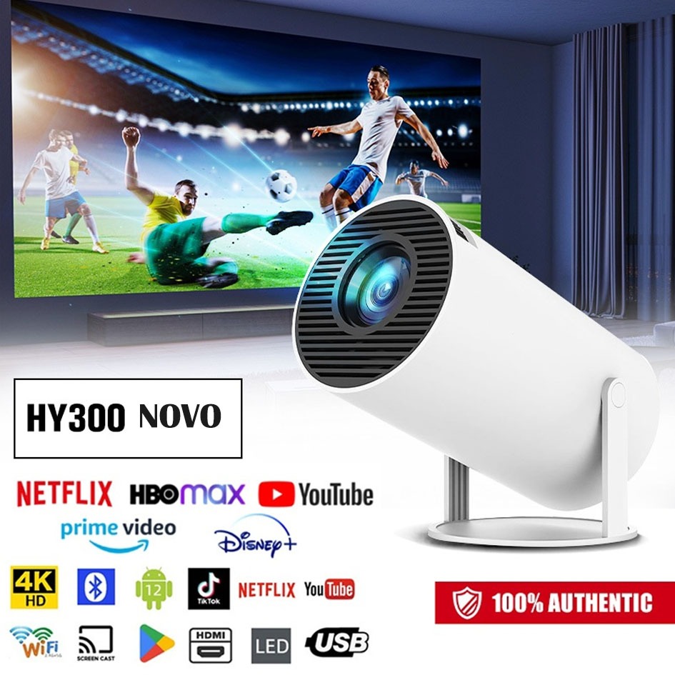 Projetor Magcubic HY300 Original Portátil Smart Android 11 4K Ultra HD HDMI Wifi Bluetooth Alto ...