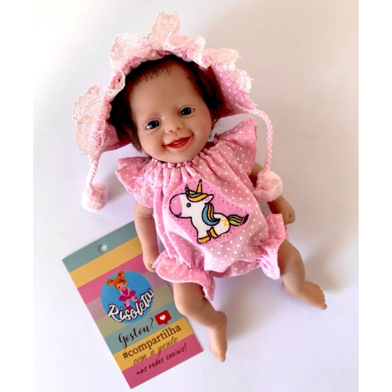 MINI BEBÊ REBORN com 15 cm | Shopee Brasil