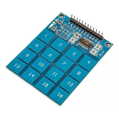 Teclado Touch Digital Ttp229 Capacitivo 16 Teclas - Arduino | Shopee Brasil