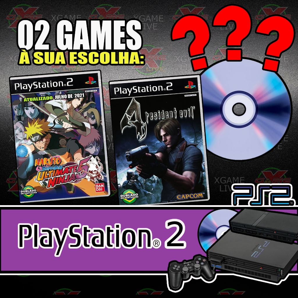 02 GAMES PS2 - A sua escolha - By XGAMELIVE | Shopee Brasil