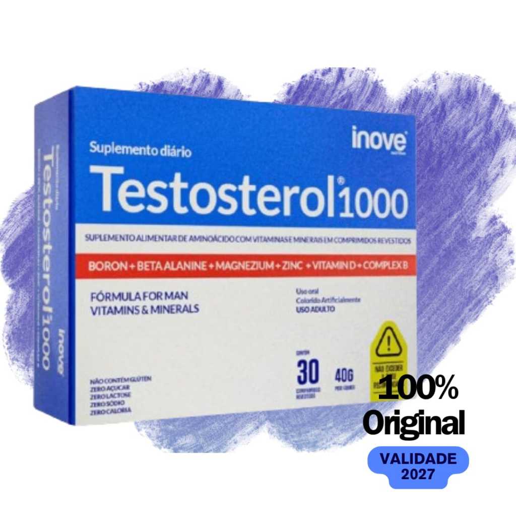 Testosterol 1000 Inove Nutrition Suplemento Minerais/vitaminas 30, 60 ...