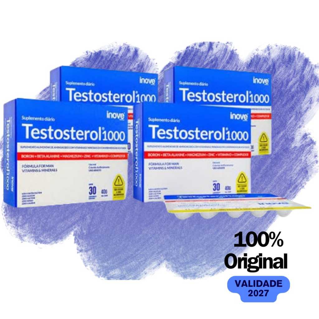Testosterol 1000 Inove Nutrition Suplemento Minerais/vitaminas 30, 60 ...