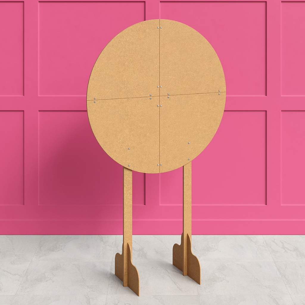 Painel Redondo Liso Decoração de Festa Mdf Cru | Shopee Brasil