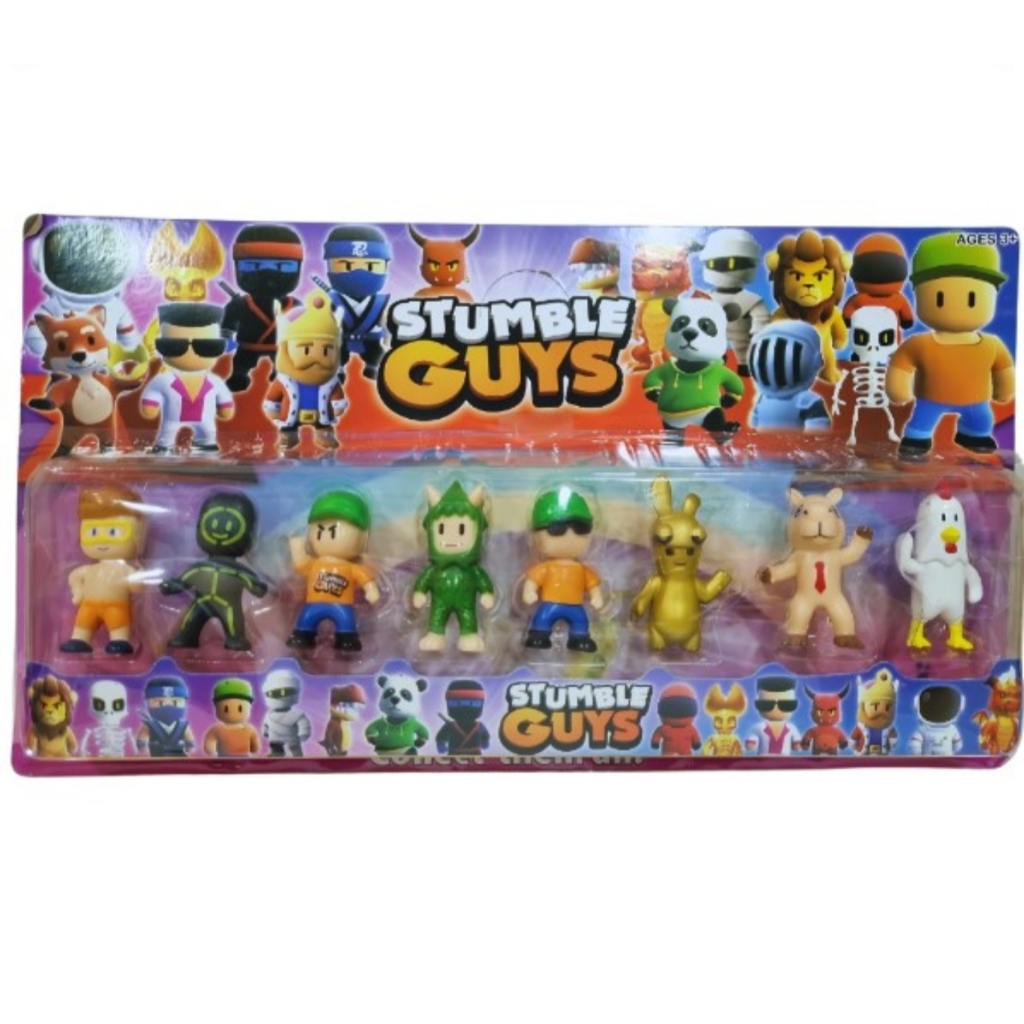 Bonecos Stumble Guys kit cartela brinquedo criança infantil jogo ...