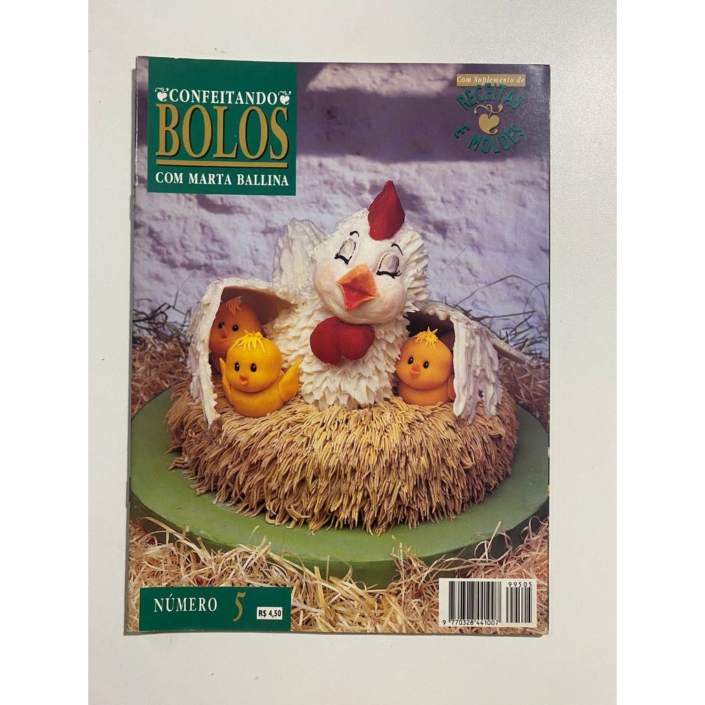Revista Confeitando Bolos Com Marta Ballina Moldes 10585 | Shopee Brasil