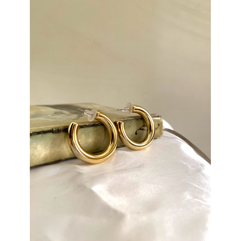 Brincos clássicos simples e modernos femininos Argola | Shopee Brasil