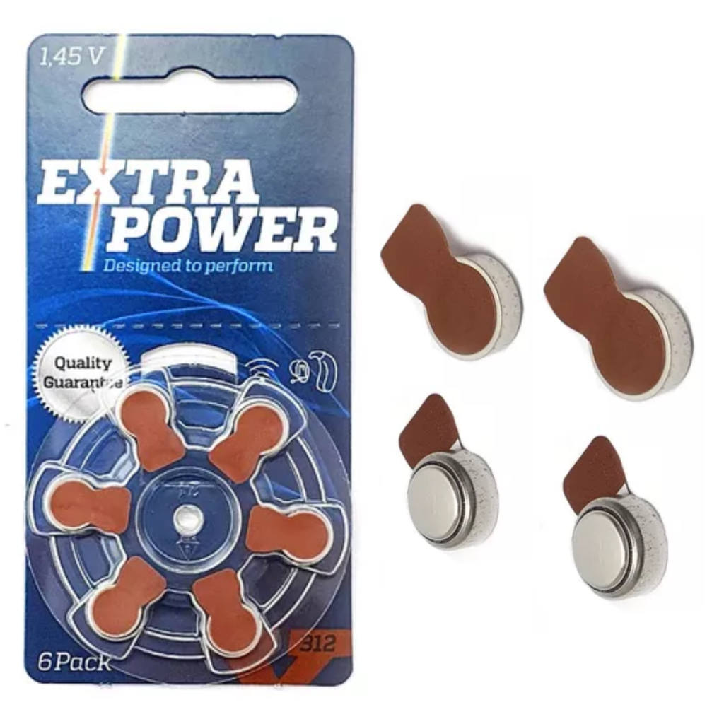 60 PILHA PARA APARELHO AUDITIVO EXTRA POWER - 312 Original | Shopee Brasil
