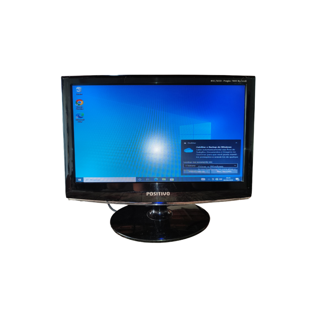 Monitor LCD de 16 polegadas Positivo PO16CMYSFMZD VGA Padrão VESA com ...