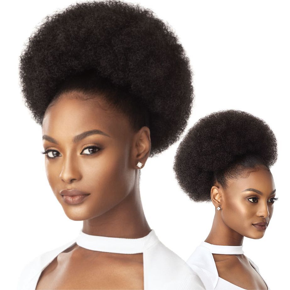 Aplique Coque Afro Puff Com Elástico Ajustável Uso Diário | Shopee Brasil