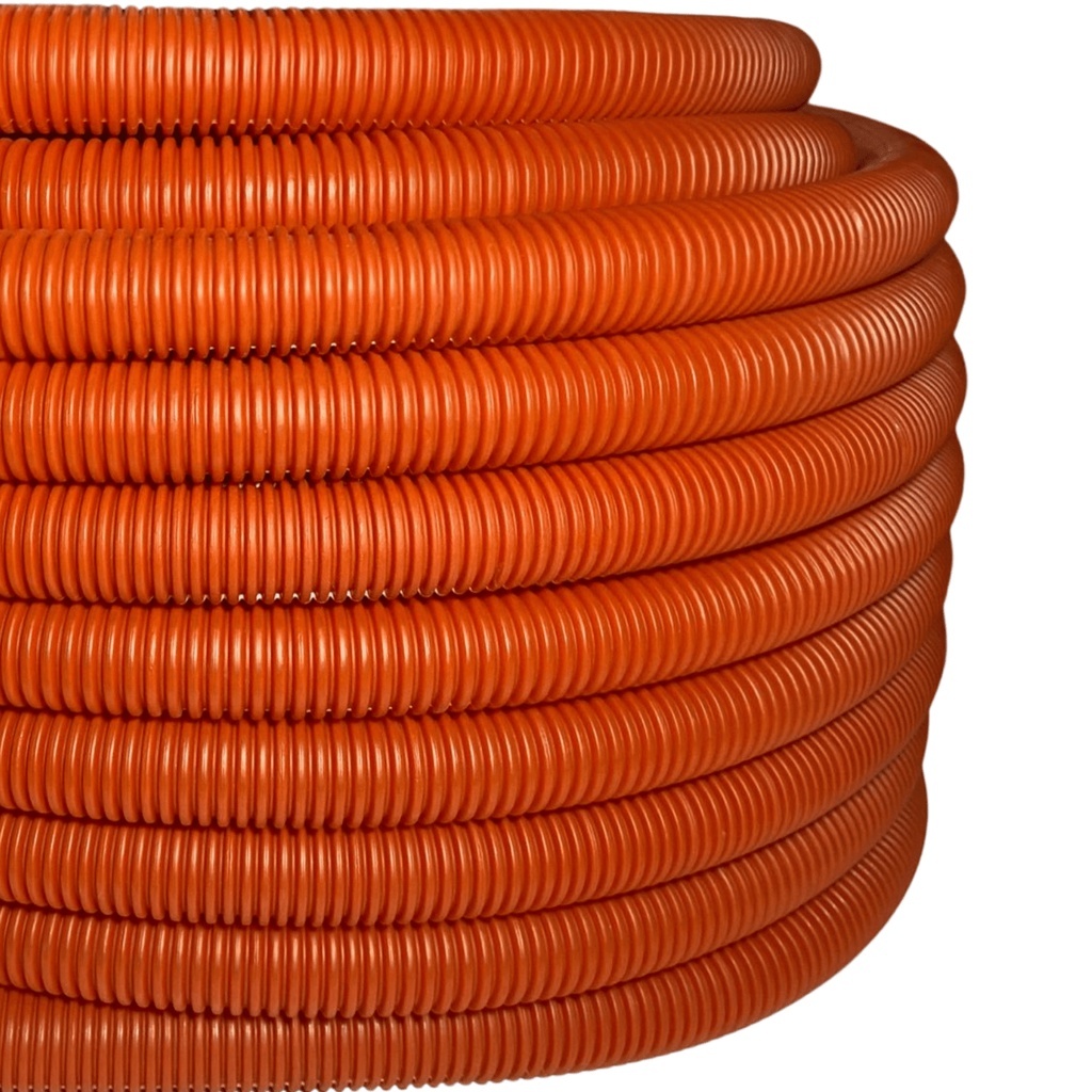 Conduite Corrugado Eletroduto 1" Reforçado 25m p/ Elétrica Laranja ...