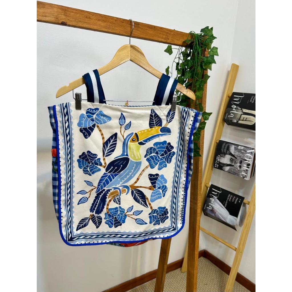 Maxi Bolsa Farm Tucano Azul | Shopee Brasil
