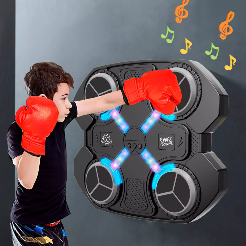 Máquina De Boxe Inteligente Profissional Música Eletrônica Led Infantil ...