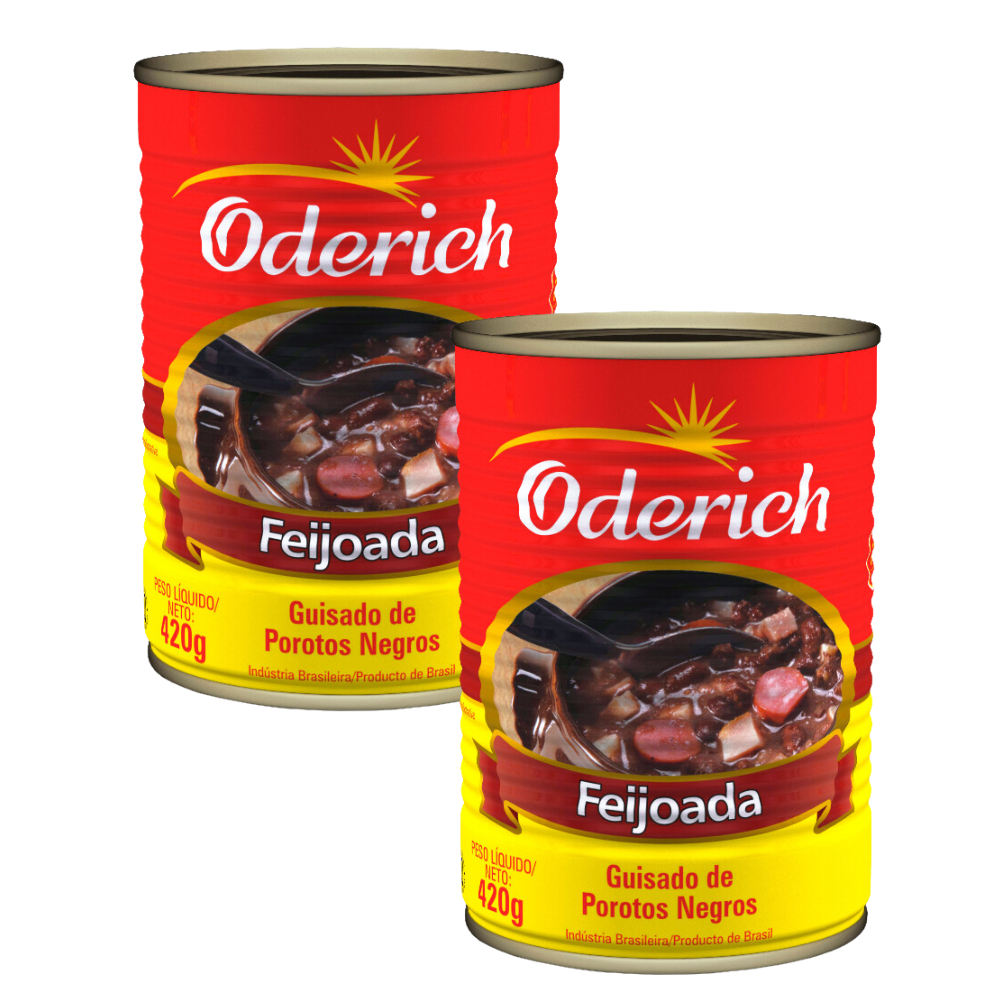 Kit 2 Feijoada Pronta Completa 420g Oderich | Shopee Brasil