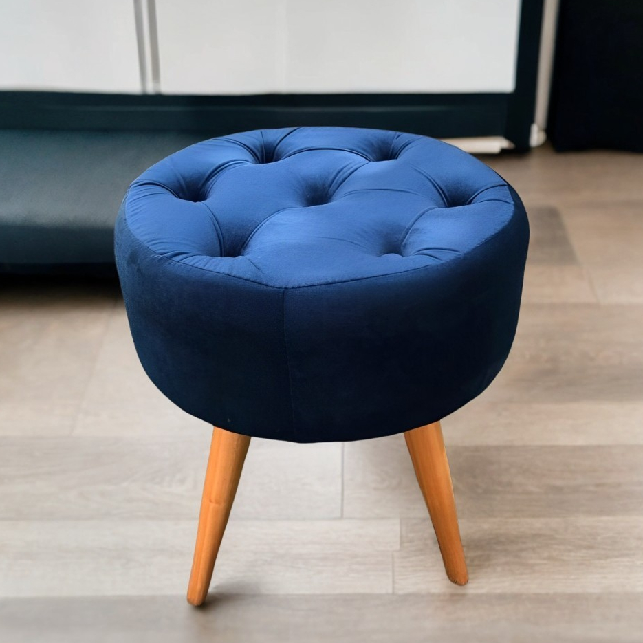 Puffe para Sala Decorativo Capitonê Tecido Suede Pé Palito | Shopee Brasil